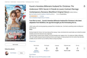 Is Found A Homeless Billionaire Husband For Christmas Movie Based On Book? - ReelShort Fandom